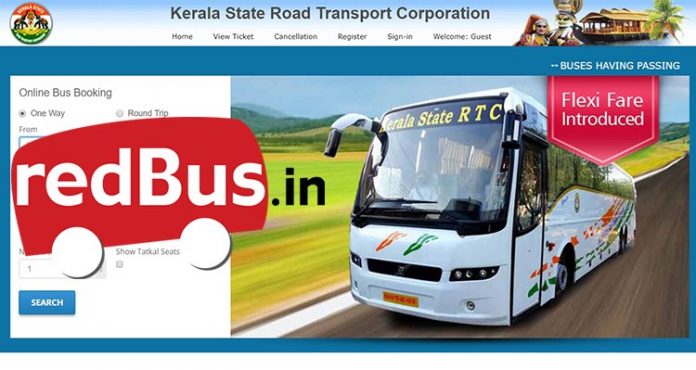 KSRTC links with redBus to increase online reservation - Aanavandi ...